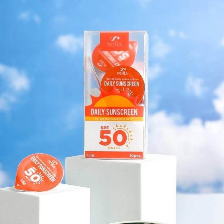 NORA DAILY SUNSCREEN SPF50 PA+++ โนร่า เดย์ลี่ ซันสกีน เอสพีเอฟ 50 พีเอ ...