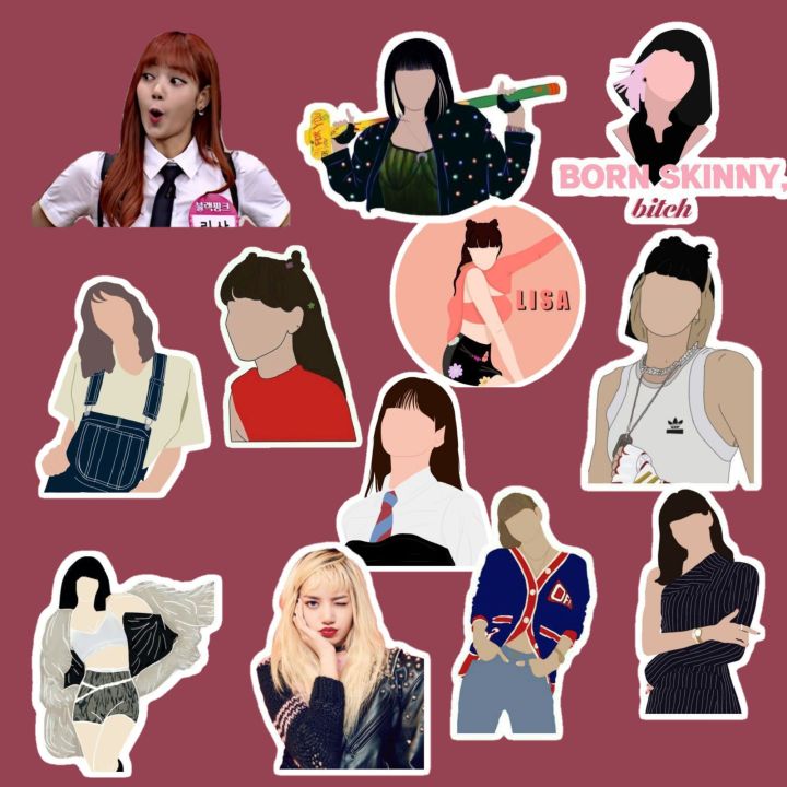 Blackpink Lisa Laminated VINYL Waterproof Stickers | Lazada PH