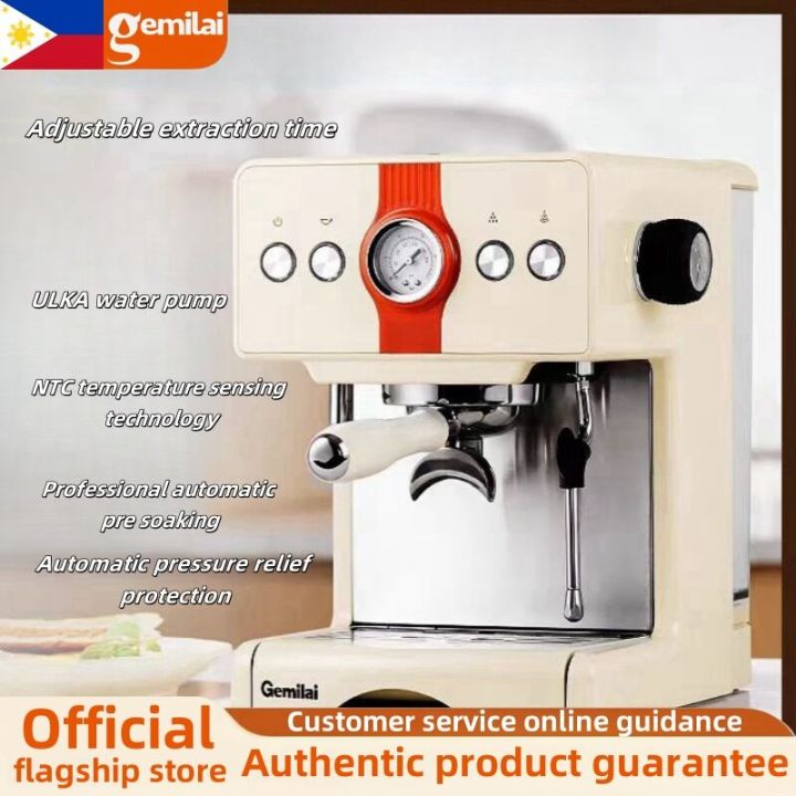 Gemilai CRM3609 Italian semi-automatic home coffee machine upgraded ...