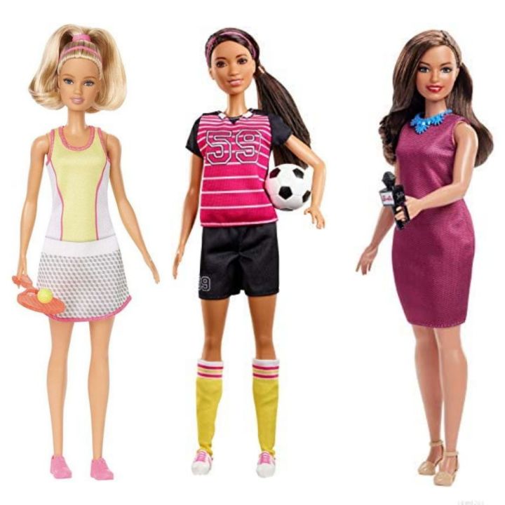 Genuine Mattel Barbie girl doll Tennis player Athlete News Anchor toys ...