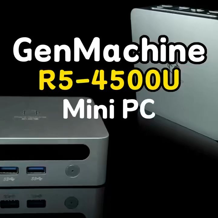 GenMachine New Mini PC AMD Ryzen 5 4500U Windows11 6 Cores 6 Threads ...