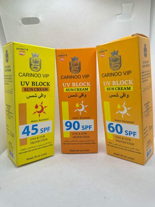 🇮🇳🇮🇳🇮🇳Carinoo UV block sun cream UVA & UVB protection 60ml water ...