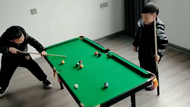 120 Cm Mini Billiard Table for Kids Adjustable Metal Legs Billiard ...