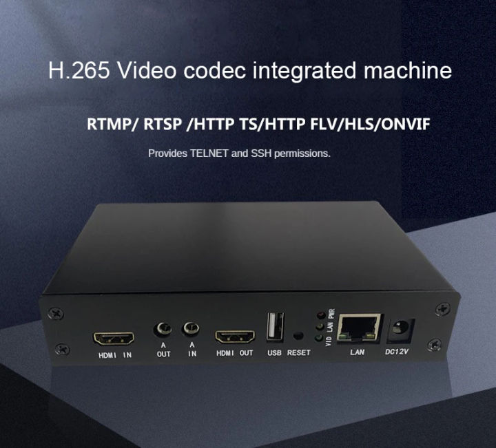 H265 Encoder Decoder 4k Support Iptv Monitor Rtmp Support Udisk Sd Card Recording H264 Hdmi To ...