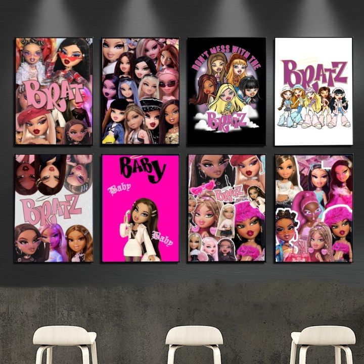 Bratz Boneka Anime Klasik DIY Poster Poster Poster Kraft Club Bar Paper ...
