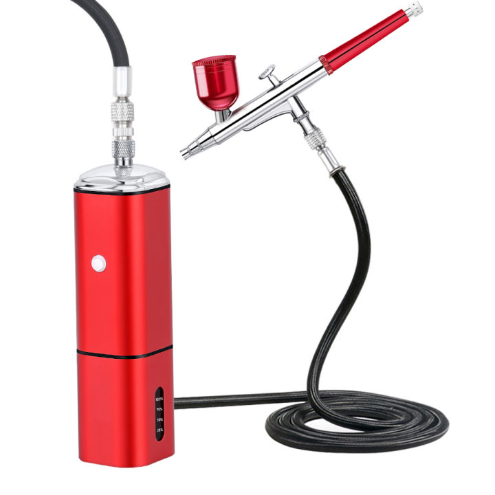AC 131 Dual Action Red Airbrush Pen Hose Spray Art Painting Tattoo Cake ...