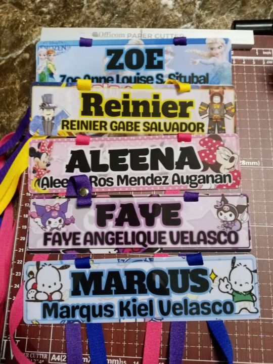 PVC Name Tag / PVC ID Card Name Plate Back to Back print (Please send ...