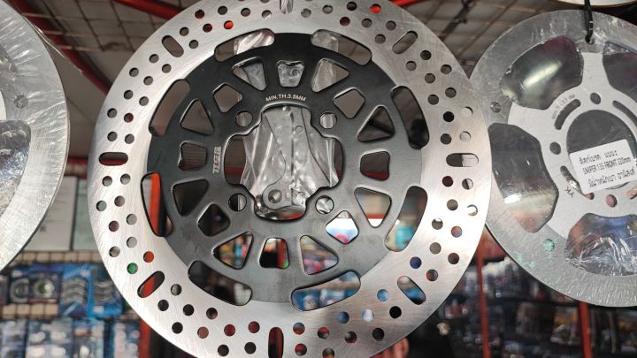 TTGR STEEL BIG DISC 260MM WITH ALLOY 4 HOLES BRAKET FOR HONDA CLICK 125 ...