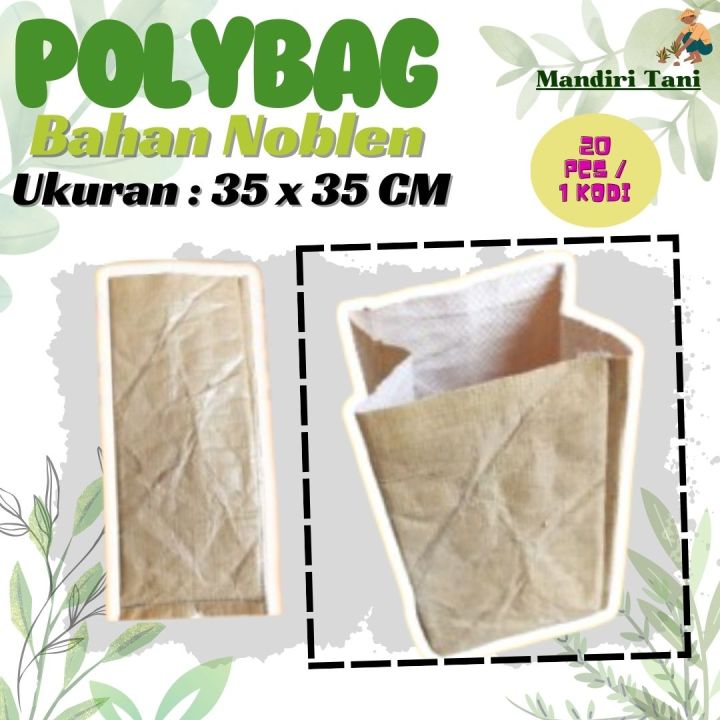 35 x 35 CM Polybag / Polibag Tanaman Bahan Noblen (20 pcs) | Lazada ...