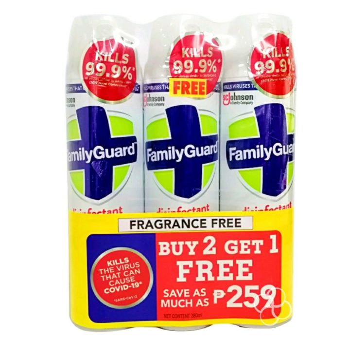 Family Guard Disinfectant Spray 2+1 (280ml) | Lazada PH