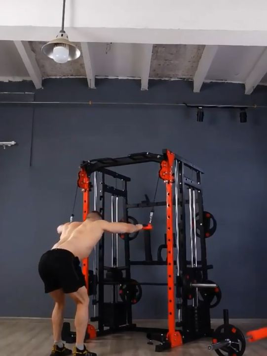 Multi-Functions Smith Machine_Cable Cross Machine_Power Rack | Lazada