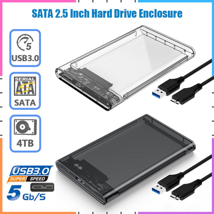 【Ready Stock】2.5 Inch USB SDD HDD Case Enclosure Sata to USB 3.0 Hard ...