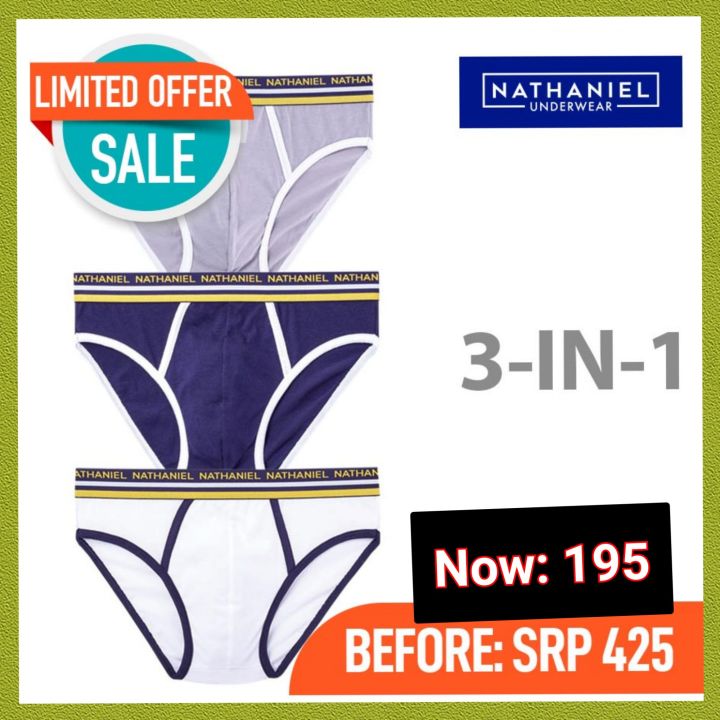 Natasha (nathaniel) Men's 3-in-1 Bikini Brief | Lazada PH
