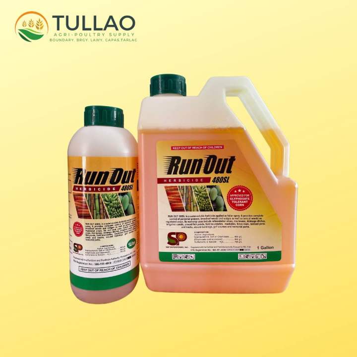 S&P RUN OUT 480SL 1 Gallon / 1Liter Herbicide (W/ LONGSLEEVE) | Lazada PH