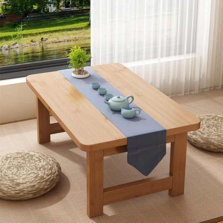Bay Window Small Table Foldable Kang Table Household Solid Wood Tatami ...