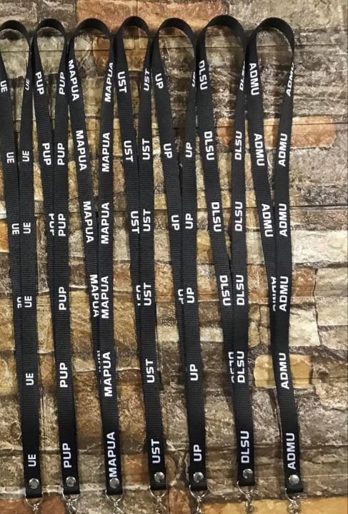 EU, PUP, MAPUA, UST, UP ,DLSU, ADMU ID LACE LANYARD/ 1/2 LACE SIZE ...