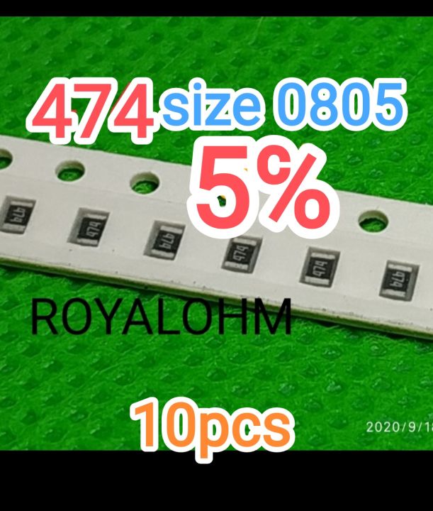 10pcs Chip resistor smd 474 size 0805 470kohm 470k ohm | Lazada Indonesia