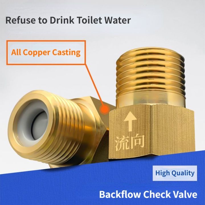 Unidirectional Check Valve Toilet Water Pipe Check Valve Anti-backwater ...