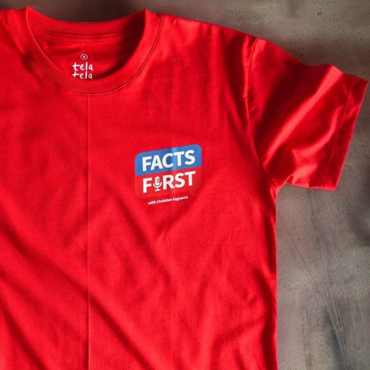 Facts First Shirt [#TruthBombs] Fiery Red | Lazada PH