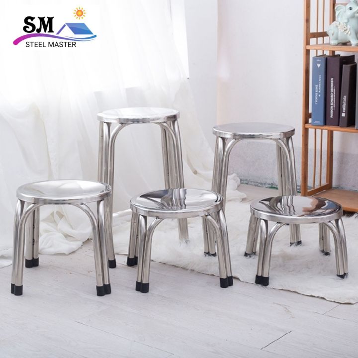 Stainless Steel Round Stool/ Living Room Chair/ Working Chair/ Leisure ...