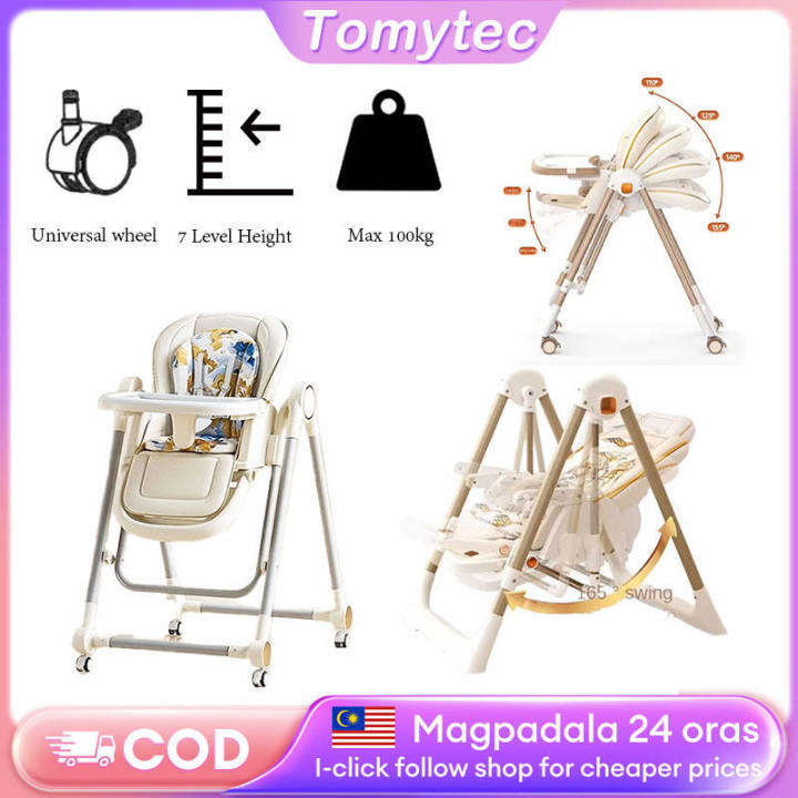 Baby Dining Chair Multifunctional Foldable Adjustable Height Suitable ...