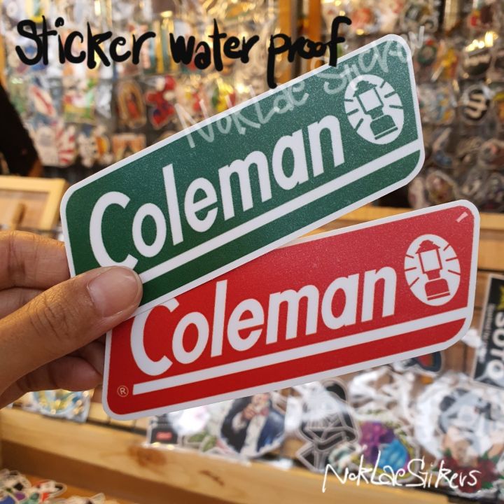 Sticker PVC กันน้ำ กันรอย Sticker COLEMAN🏕️ สติ๊กเกอร์แคมป์ปิ้งแปะวัสดุ ...