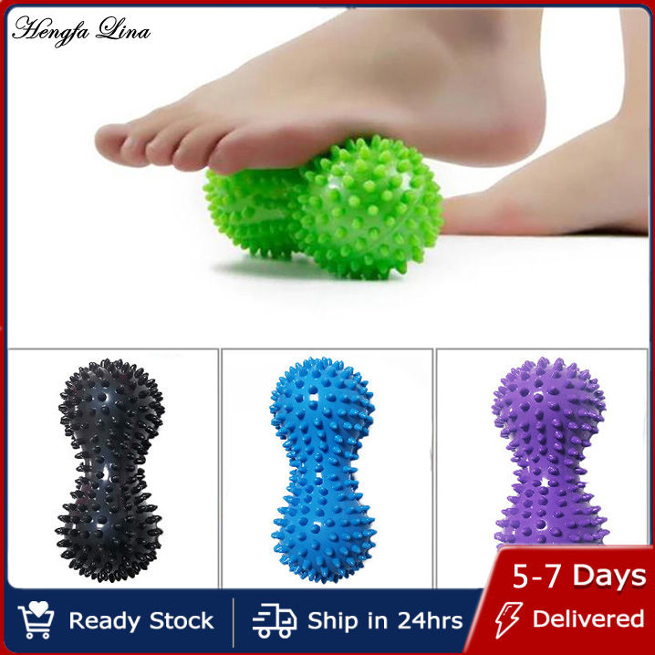Hengfa Lina Foot Massage Roller Peanut Double Lacrosse Spiky Ball