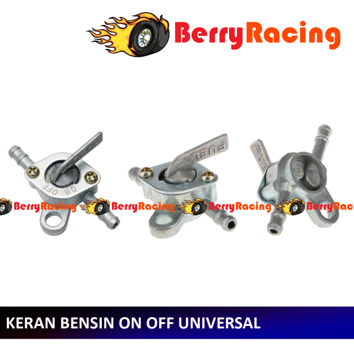 (BISA COD) KERAN KRAN BENSIN ON OFF UNIVERSAL ALUMINIUM ALUMINUM BESI ON OF SELANG BENSIN BAHAN ...