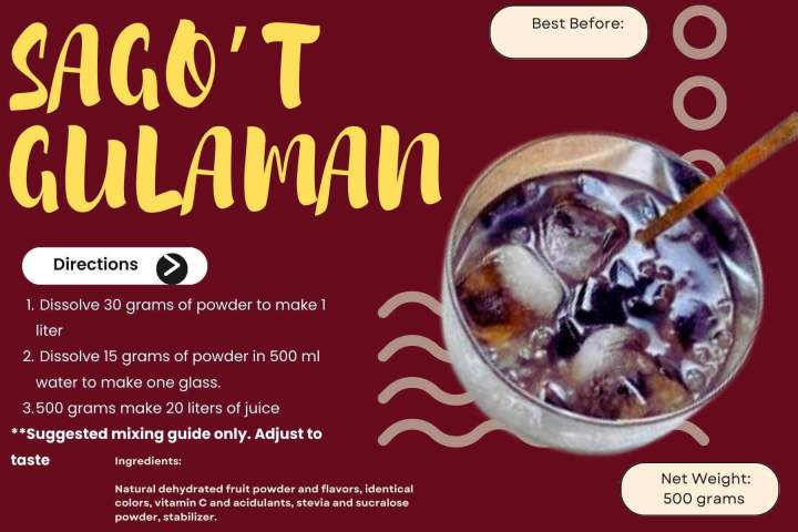 Sago’t Gulaman 1 kg Food service Pack | Lazada PH