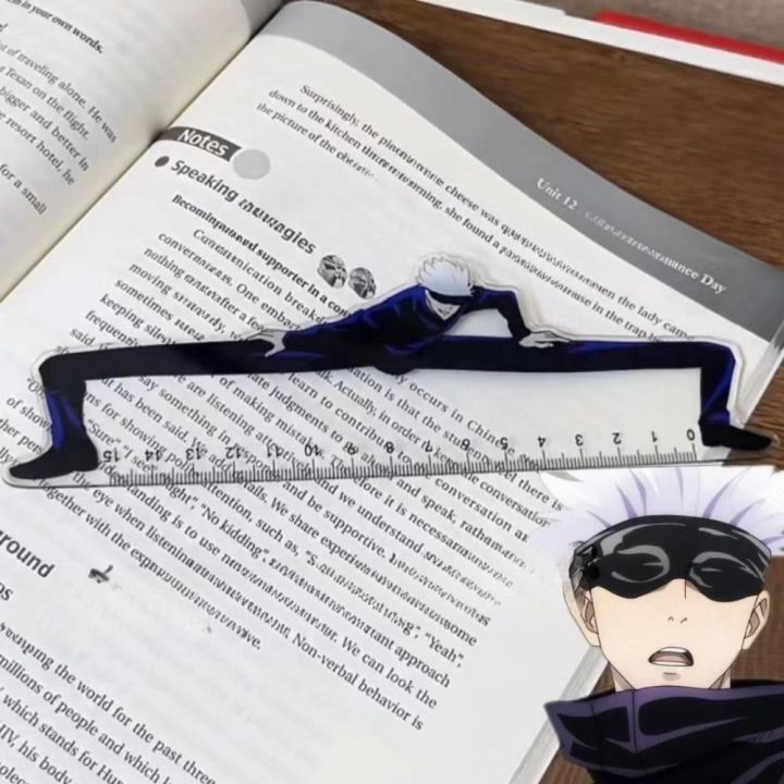 【Sunflower】2Pcs Jujutsu Kaisen Gojo Satoru Ruler 15cm Straightedge ...