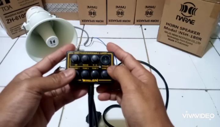 modul whelen hhs 60 watt aux mic set speaker toa zh615r 15 watt ...