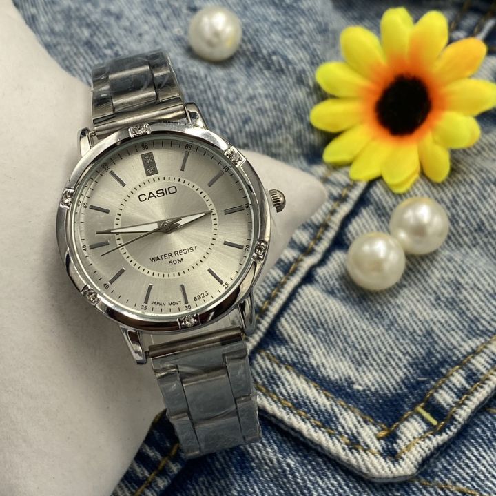 Watchtime นาฬิกาข้อมือคาสิโอ้ ผู้หญิง เรียบหรู สไตล์นักธุรกิจ สายเลท ...