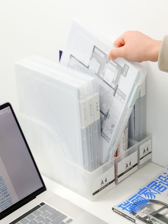 Transparent A4 A5 File Folder Document Storage Box Office Supplies ...