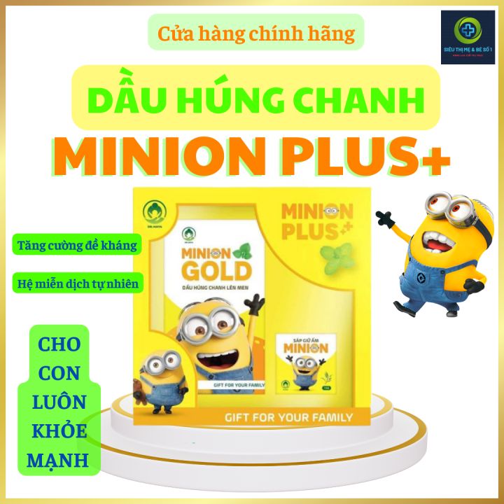 [ QUÀ 30K ] Bộ dầu húng chanh Minion Gold 30ml - Sáp ấm MINION PLus - Phòng ngừa ho khàn, sổ mũi ...
