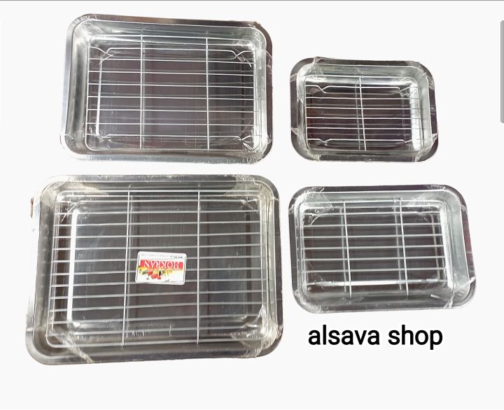 Rak pendingin plus wadah peniris penyaring minyak gorengan stainless ...