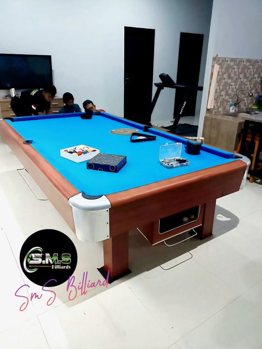 PROMO CUCI GUDANG Meja Billiard Table 9ft Dinner full set perlengkapan ...