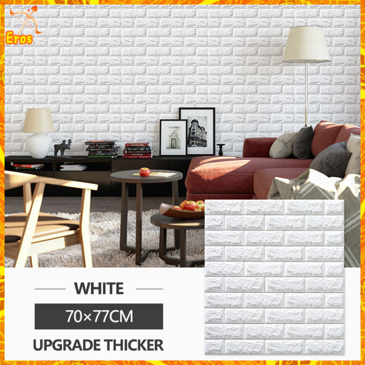 Big Size 77x70cm 3D Wallpaper Design For Wall Foam Brick Wall Sticker ...