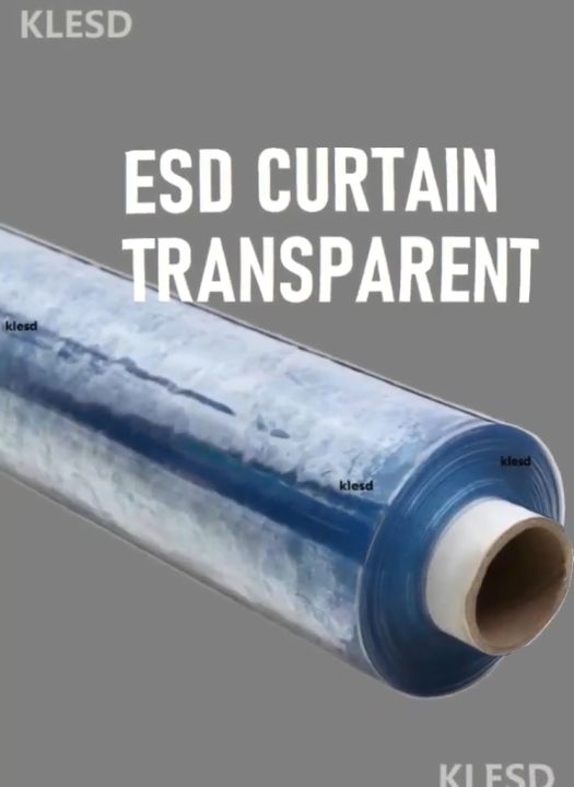 ESD Grid PVC Sheet Anti Static curtain With Conductive Carbon Lines ...