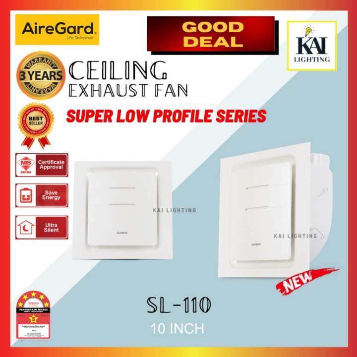 Airegard SL-110 - 4" Exhaust Fan Ventilator [Low Profile Series]//Air ...