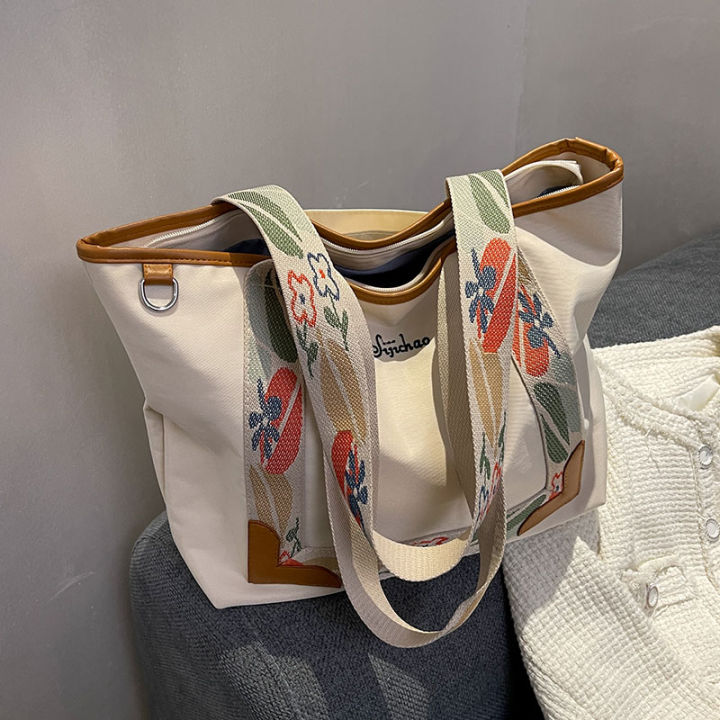 Large Capacity Totes Women's 2024 New Arrival Niche Style Jacquard ...