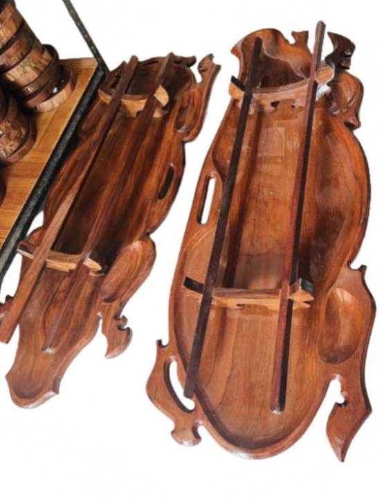 Magkuno Wood Lechon Tray Lechon Stand 16x42” | Lazada PH
