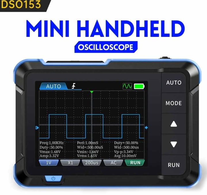 FNIRSI DSO153 Portable Digital Oscilloscope Signal Generator 2in1 1MHz ...
