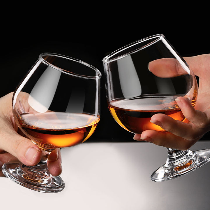 Crystal Glass Brandy Glass Wine Glass High Leg Cognac Cup Whiskey Shot ...