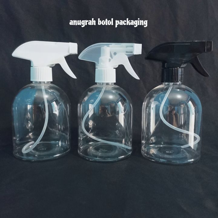 BOTOL KISPRAY 500 ML OVAL/ BOTOL 500 ML NATURAL OVAL TUTUP KISPRAY ...