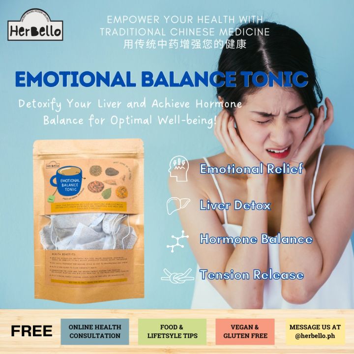 Emotional Balance Tonic Tea Bag| 100% Pure Natural Cure Healthy Herbal ...