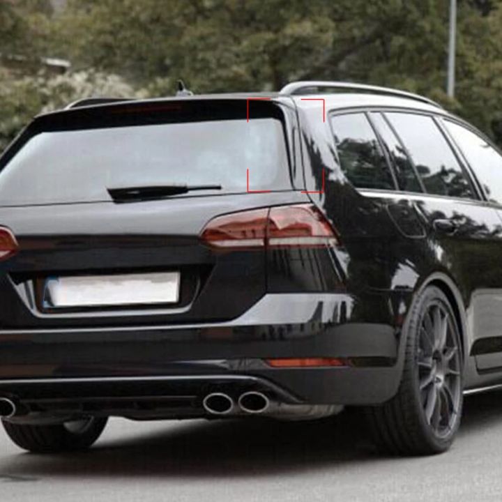For Volkswagen VW Golf 7 Variant Wagen Gloss Black Car Rear Window Side ...