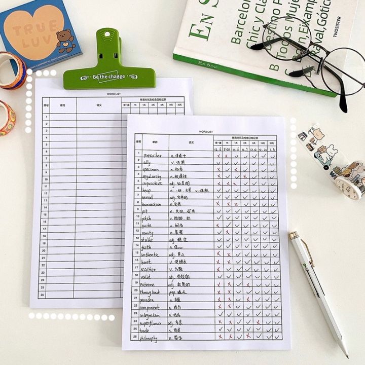 Set 10 tờ giấy note ghi chú học từ vựng form dọc | Lazada.vn