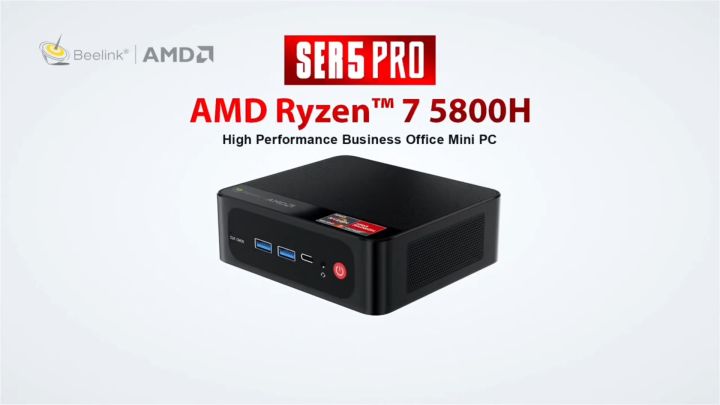 New Beelink SER5 Pro AMD Ryzen 7 5700U Mini PC มินิพีซี 16GB/32GB DDR4 ...
