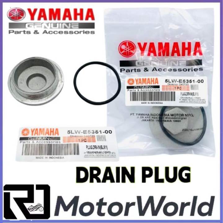 DRAIN PLUG WITH ORING YAMAHA GENUINE FOR MIO SPORTY SOUL NONVO (5LW ...