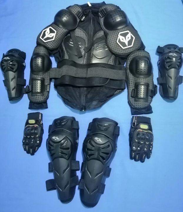 4xl DUHAN Body Armor with Reflex Knee Elbow pad and Gloves (Complete ...